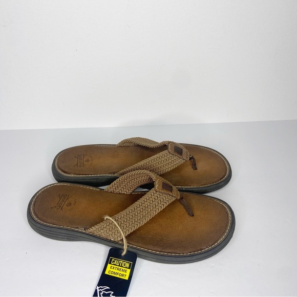 Gotcha | Shoes | Gotcha Brown Flip Flop Braided Thongs Comfort New Size ...